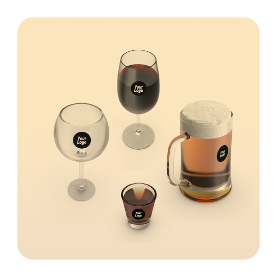 Frankonia Bierglas 0,5 l Rastal MIT LOGO PERSONALISIERT